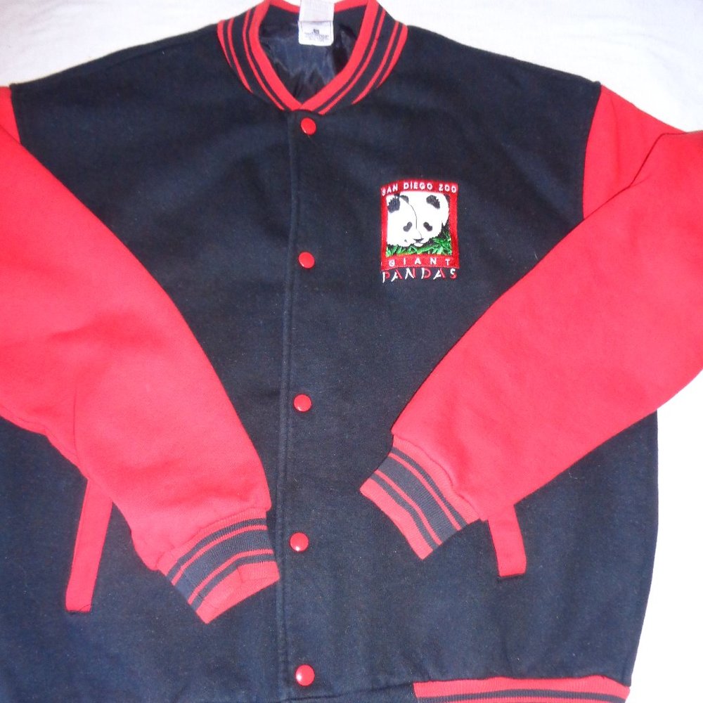 San Diego Zoo Embroidered Giant Pandas Jacket Xl - Gem